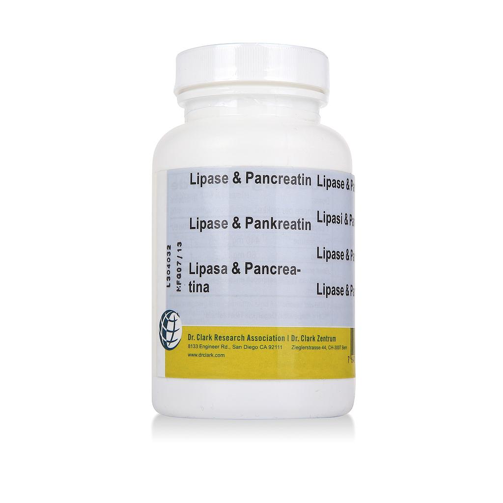 Lipase & Pancreatin, 500 mg 100 capsules | us.drclark.com